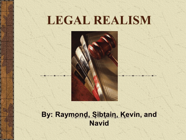 What is legal realism? What are the core claims of legal realism ...