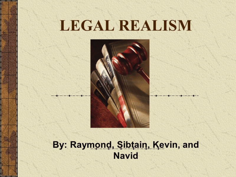 What is legal realism? What are the core claims of legal realism ...