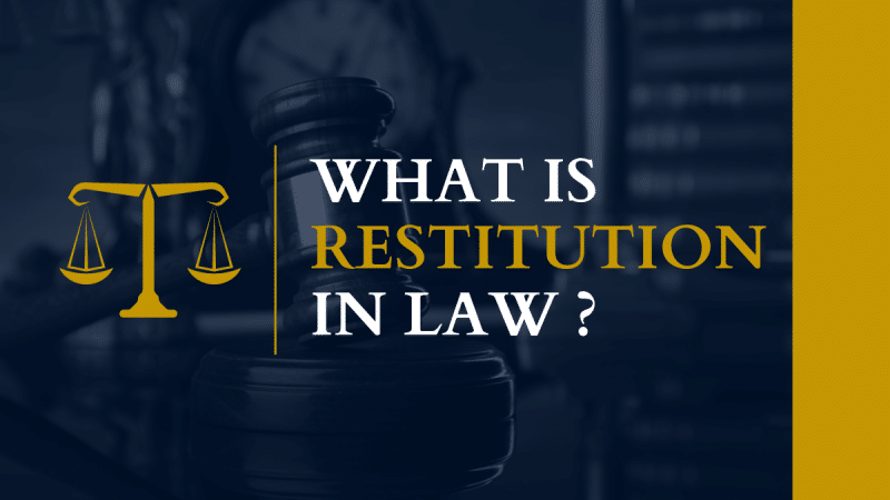 What Is Restitution In Law? When Is Restitution Inappropriate? - Legal ...